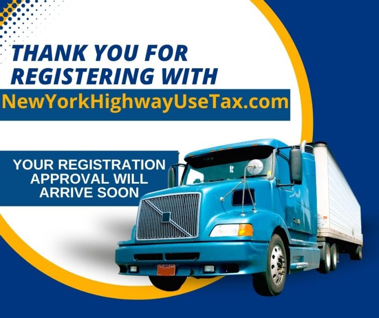 Thank you for registering New York Highway Use Tax – New York Highway ...